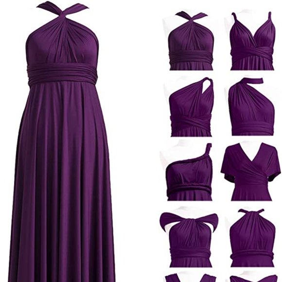72Styles | Dresses | Womens Convertible Dress Maxi Vintage Bridesmaid ...